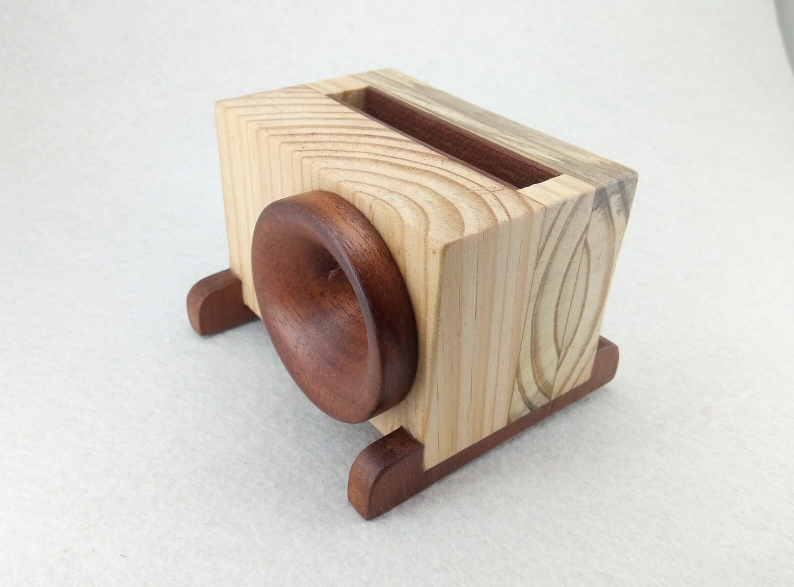 Wood Speaker Holder Credle Rest Pine and Mahogany Tree Speaker ...