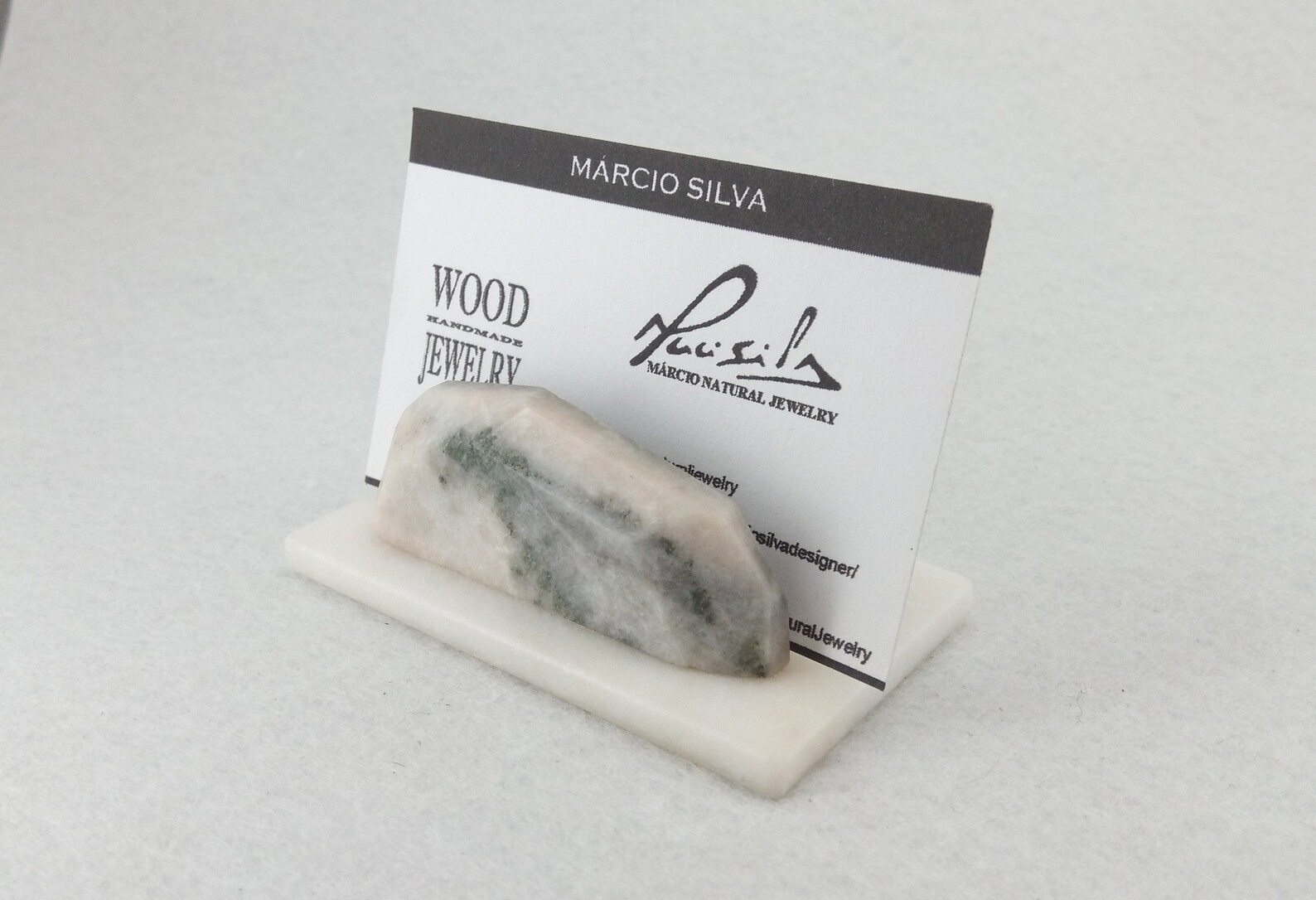 Desk Cards Holder Business Card Holder Marble Stone Stand Business ...