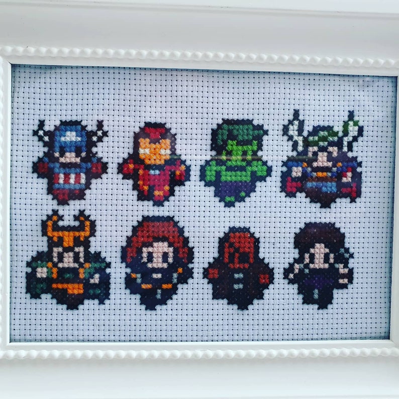 Superhero Cross Stitch Pattern - Etsy