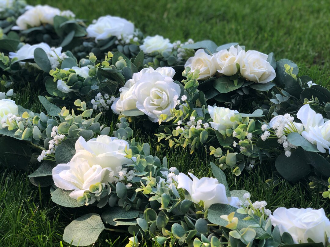 Eucalyptus Garland Table Runner Centerpiece Rustic Wedding Center ...