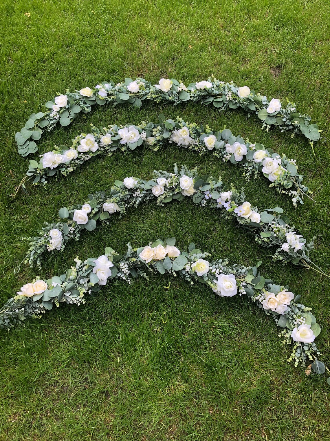 Eucalyptus Garland Table Runner Centerpiece Rustic Wedding Center ...