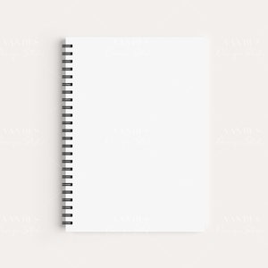 Customizable 5x7 Spiral Notebook Mockup/journal Mockup/simple Notebook ...