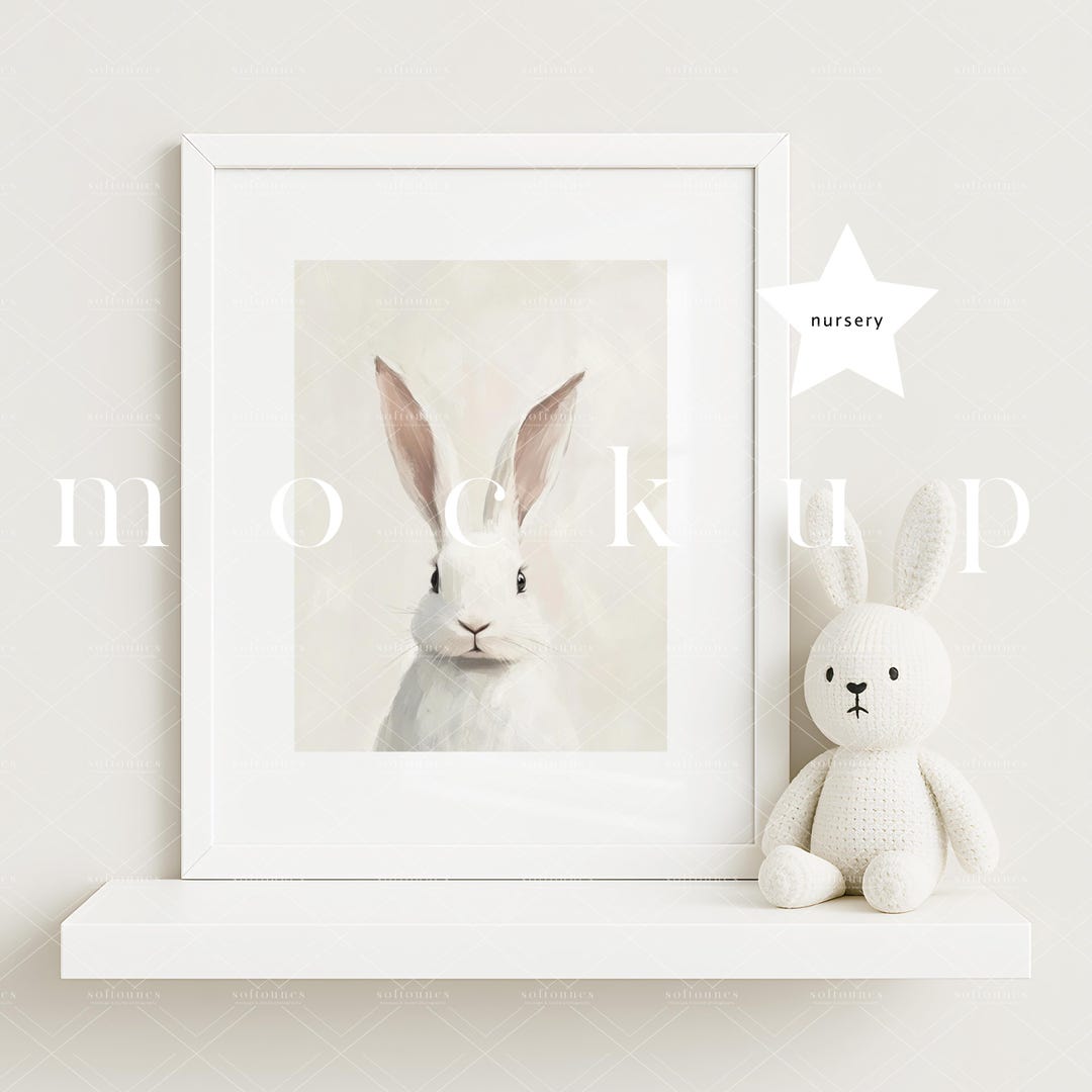 Nursery Mockup Scandinavian White Frame/modern Nordic 4x5 Wall Art ...