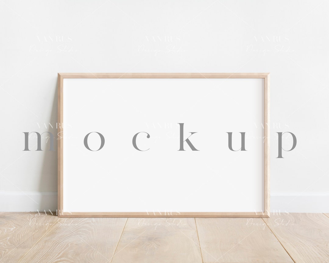 2X3 Wood Frame Mockup/ Digital Mockup /simple Landscape Styled Mockup/2 ...