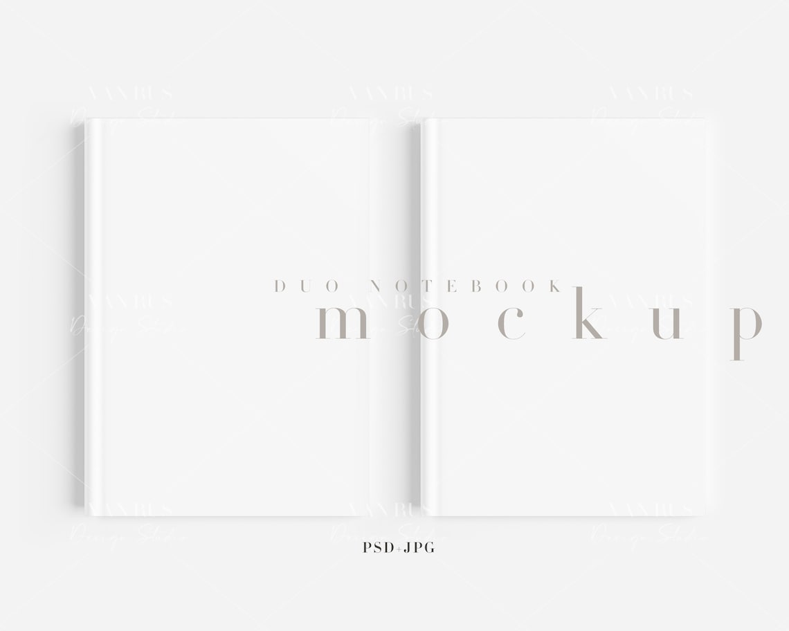 5x7 Notebook Mockup Duo/minimalist Journal Mockup/simple Book | Etsy
