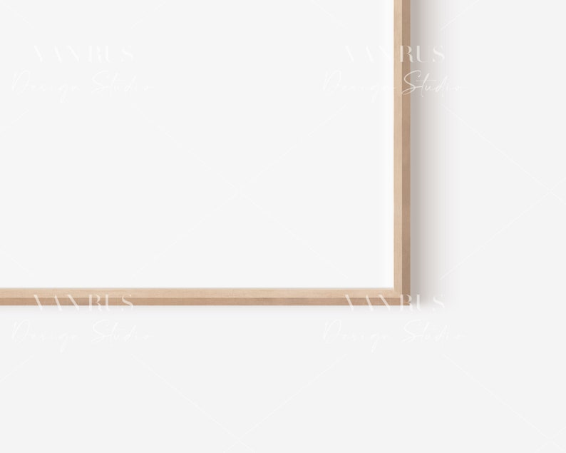 1:2 Wood Frame Mockup/modern Digital Mockup/5x10, 10x20 Sign Mockup ...
