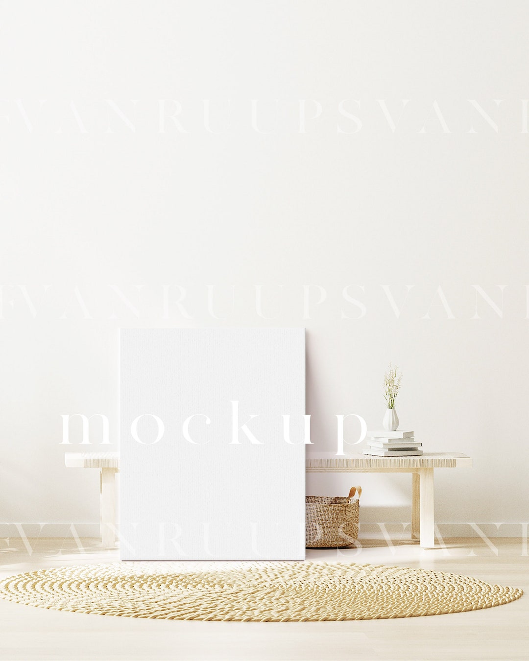 4x5 Vertical Canvas Mockup: Modern Painting Display (JPG PSD) - Etsy