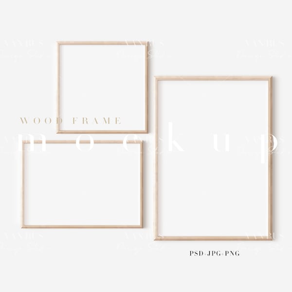3 Frames Gallery Mockup - Etsy