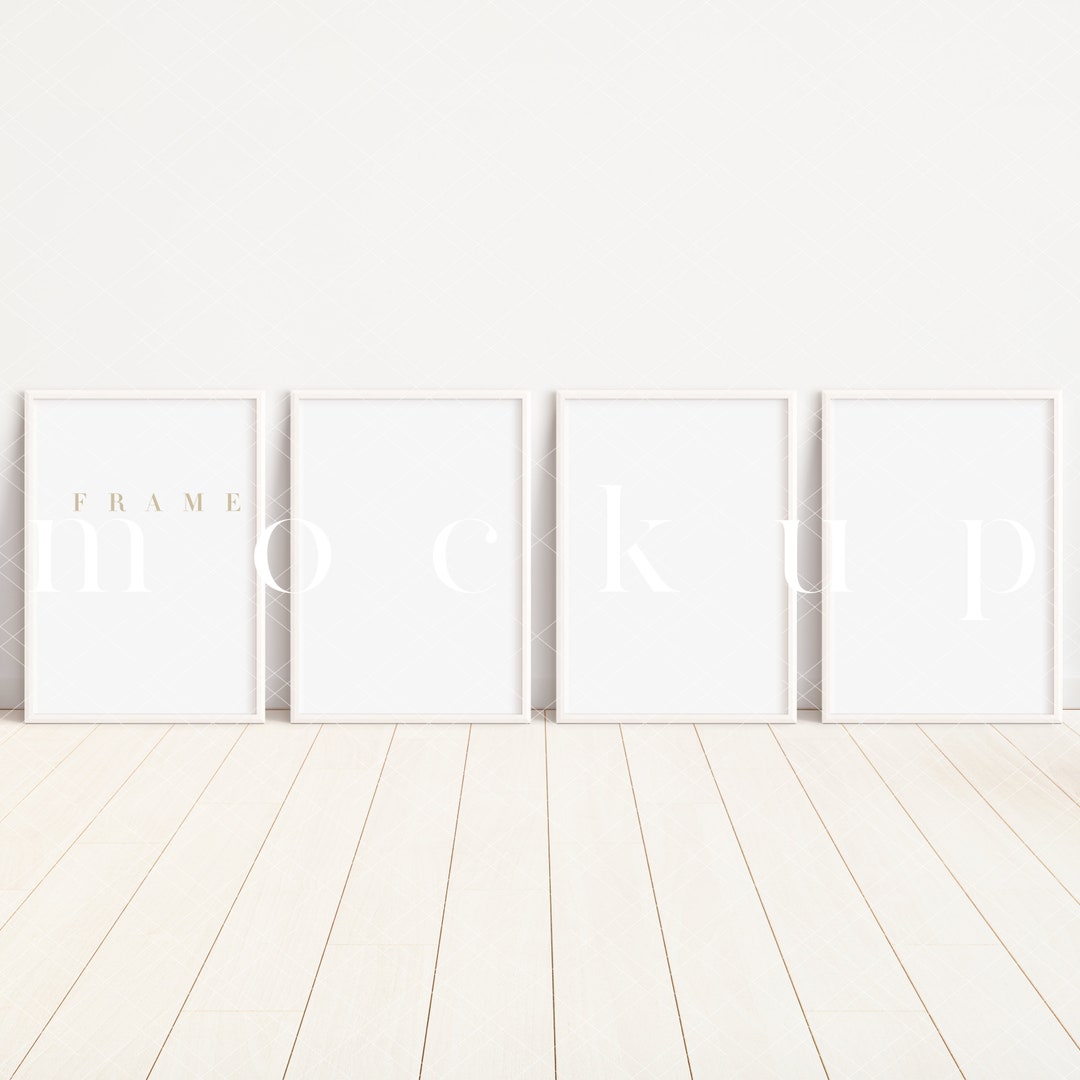 Scandinavian Frame Mockup Set: A4 Modern Wood Frames (JPG PSD) - Etsy