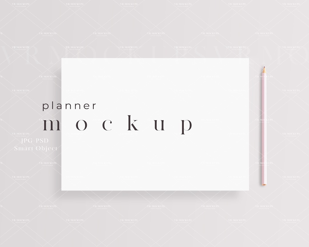 Customizable Planner Mockup/simple Calendar Mockup/worksheet Styled ...