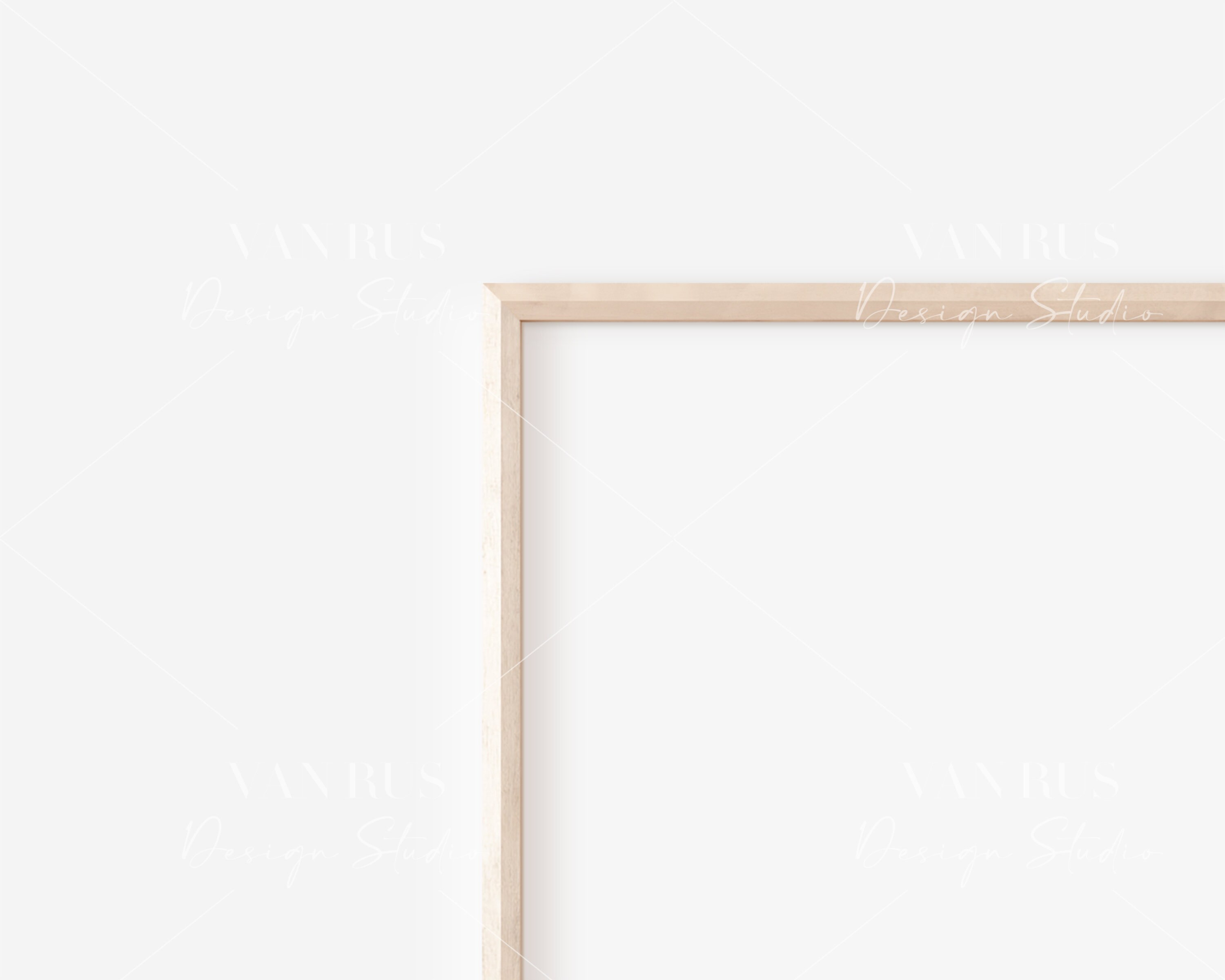 Square Wood Frame Mockup/ Modern Digital Mockup/square Wood - Etsy