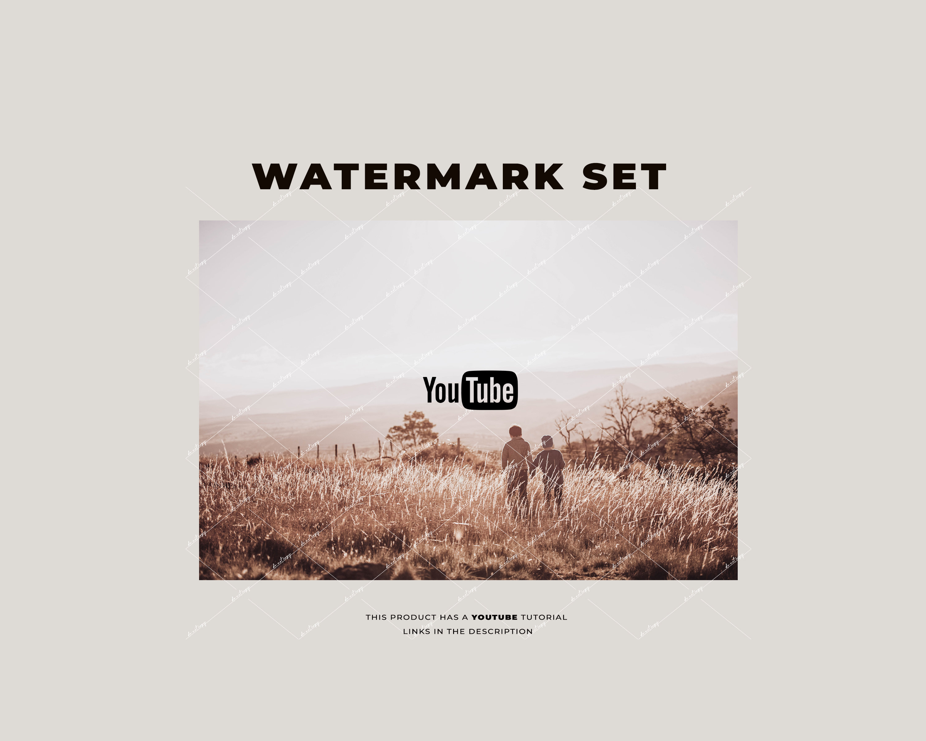 Premade Watermark Set: PNG Overlays for Photography - Etsy