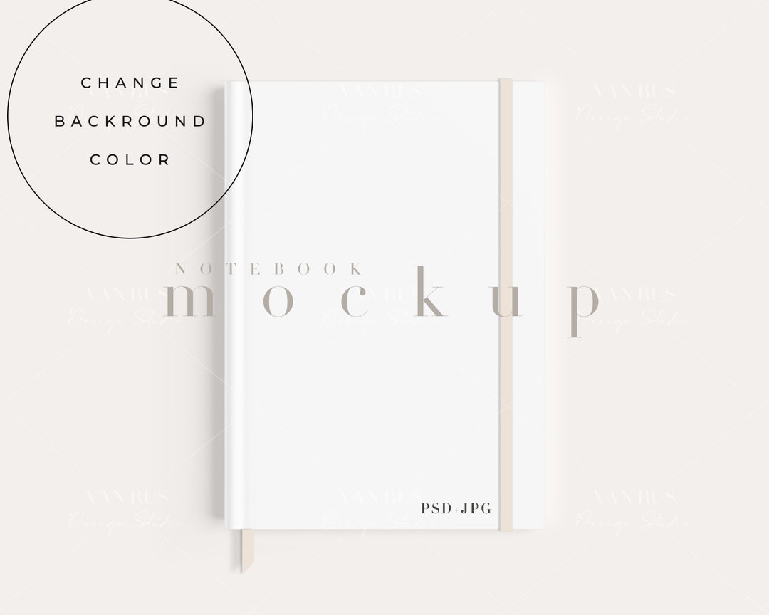 Customizable 5x7 Notebook Mockup/minimalist Journal Mockup/book Cover ...
