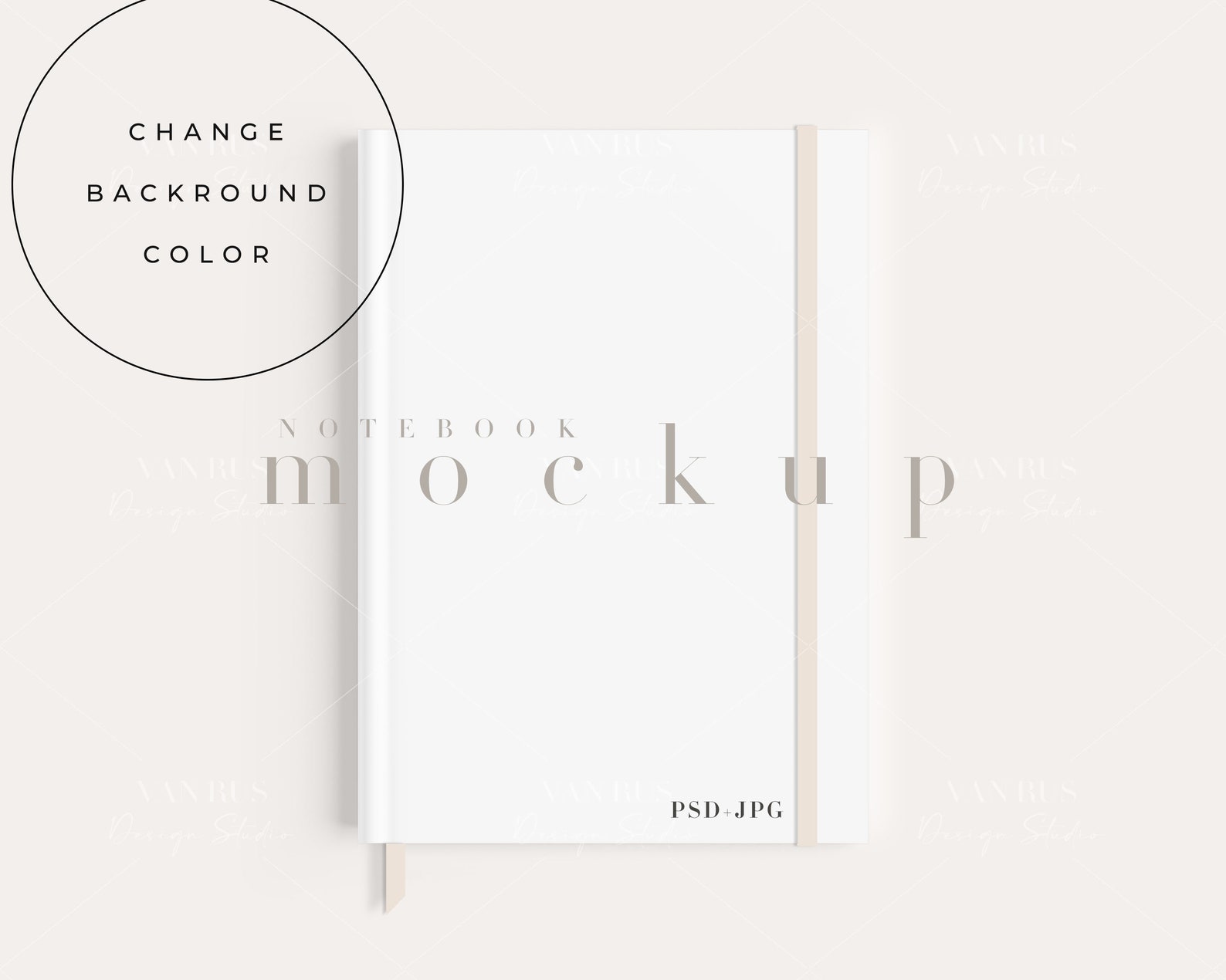 Customizable 5x7 Notebook Mockup/minimalist Journal - Etsy Sweden