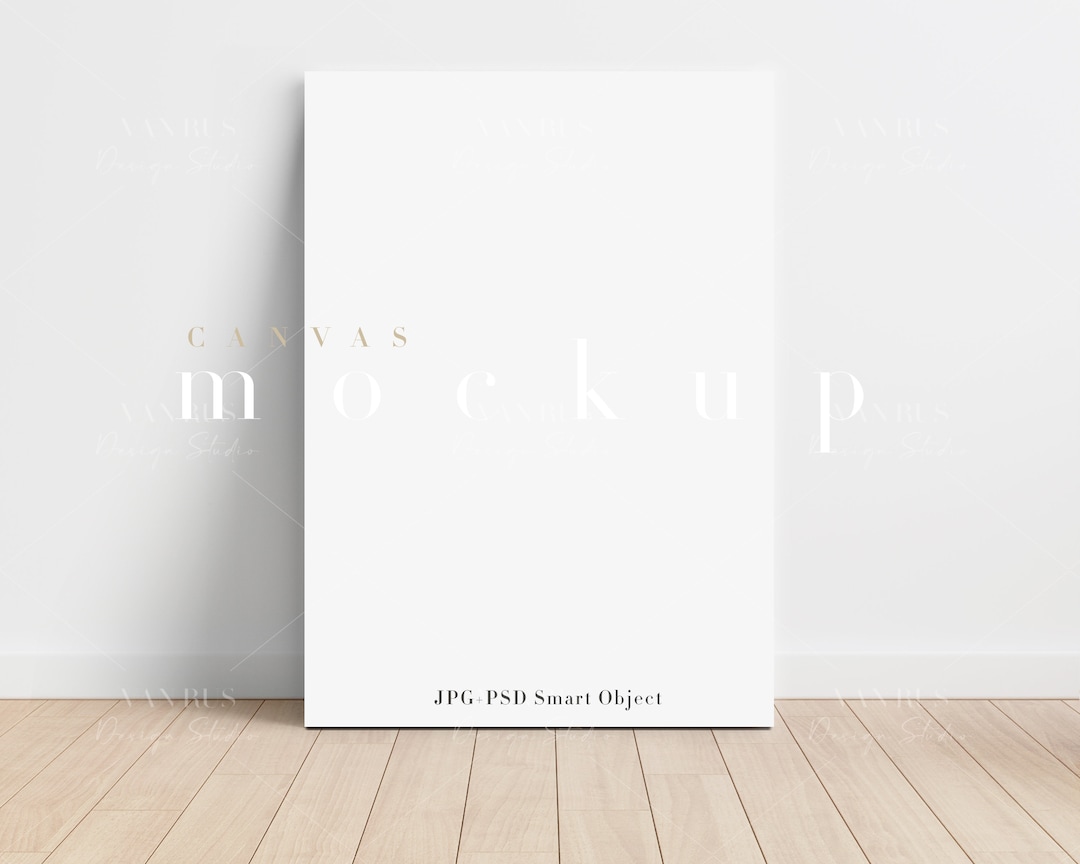 Vertical Canvas Mockup Display/large Canvas Mockup for Portrait Artwork ...
