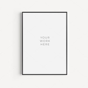 A4 Black Frames Mockup Bundle/ Modern Thin Digital Mockups/clean Styled ...