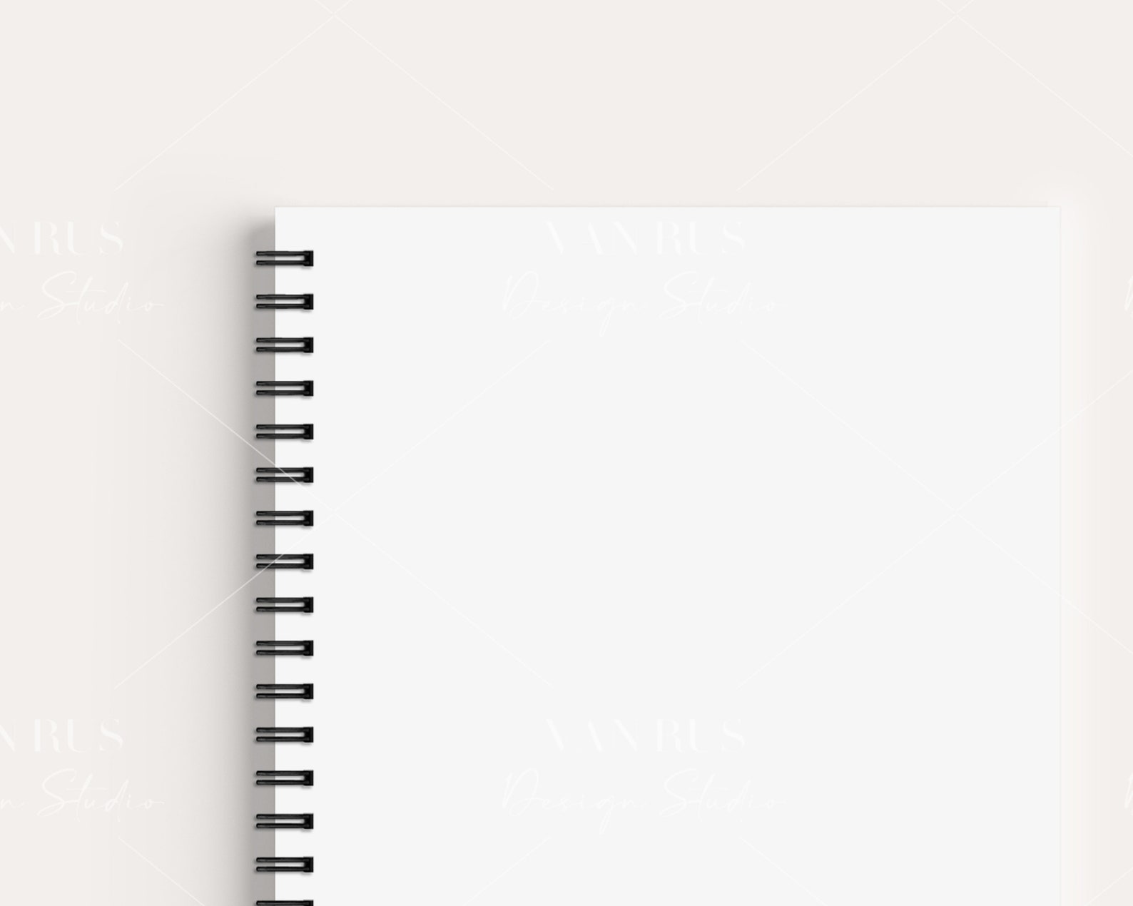 Customizable 5x7 Spiral Notebook Mockup/journal Mockup/simple - Etsy