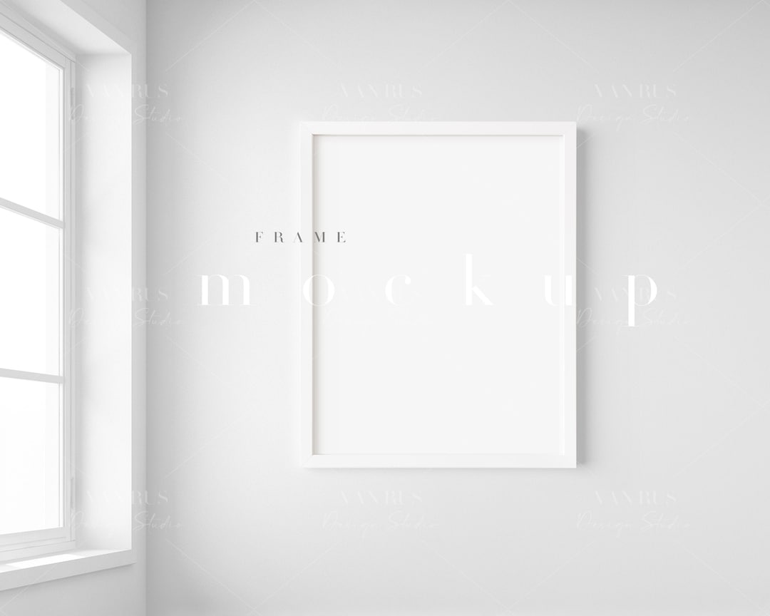 Interior Mockup Frame/modern Scandinavian Room Mockup/bright Window ...