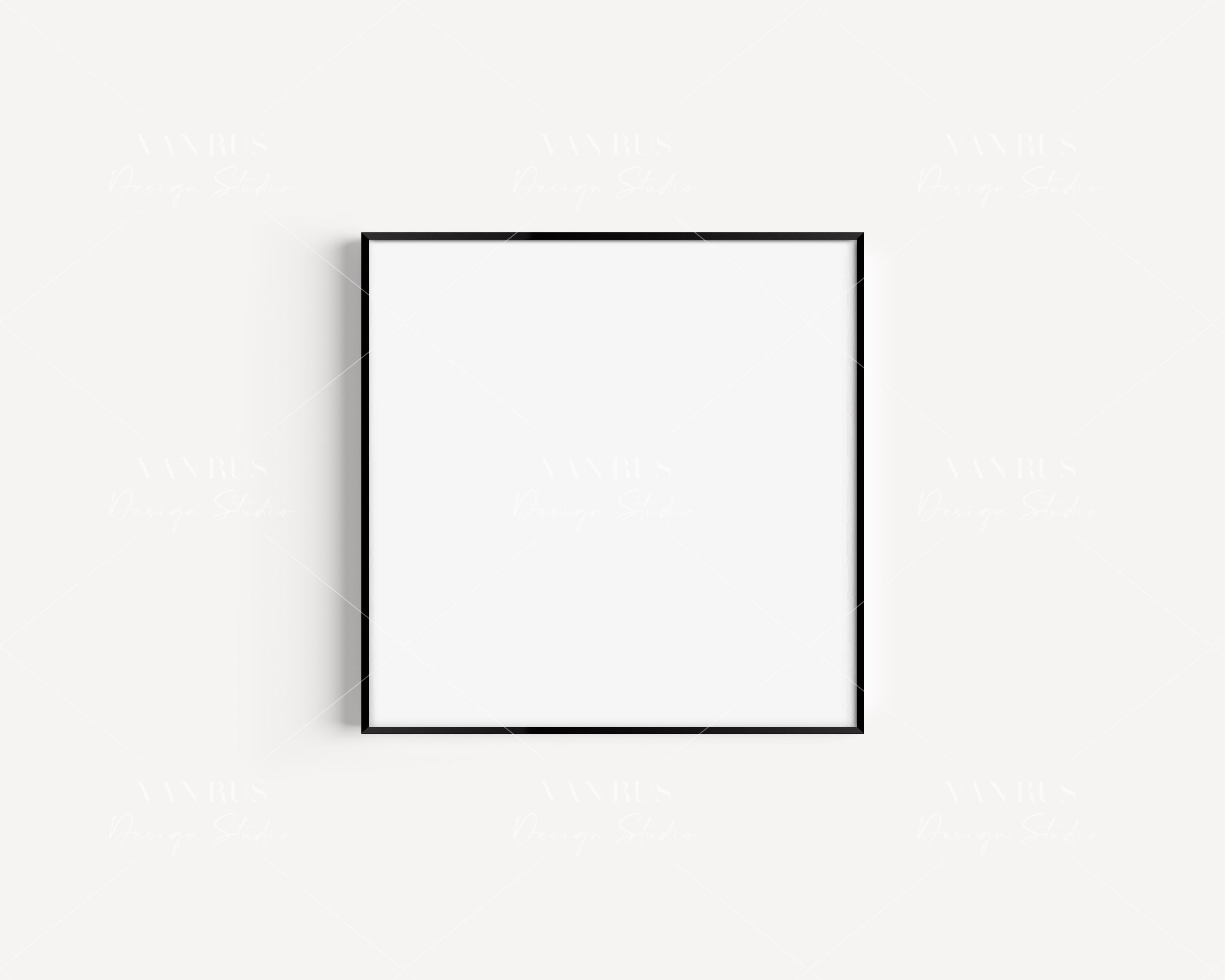Square Thin Frame Mockup/Simple Minimalist Black Square Framed | Etsy