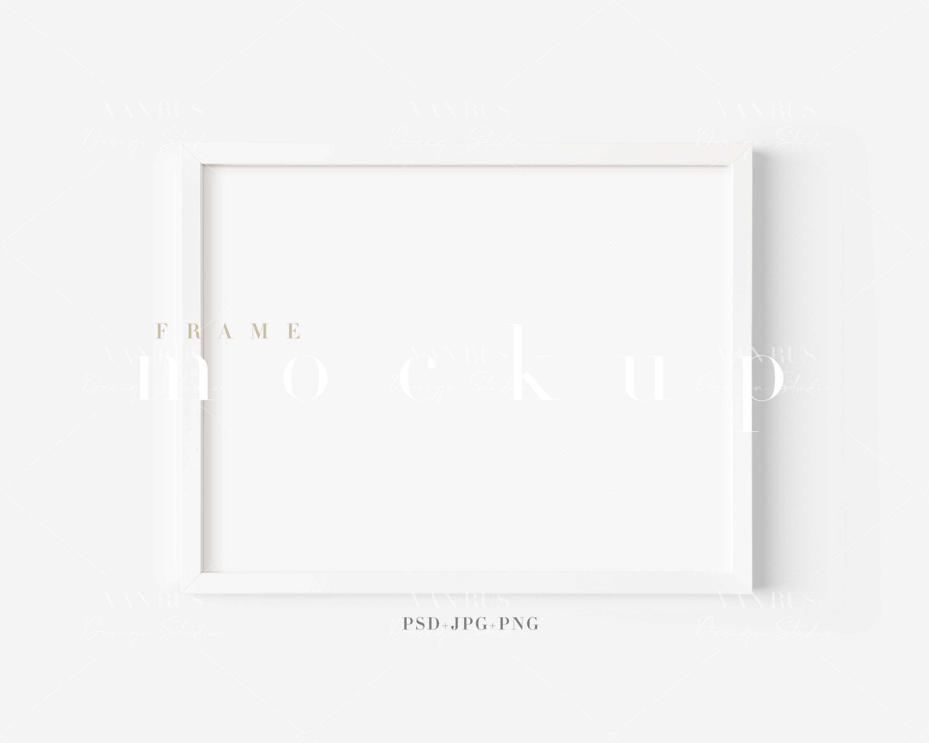 8.5x11 White Frame Mockup/Modern Digital Mockup/Minimalist | Etsy