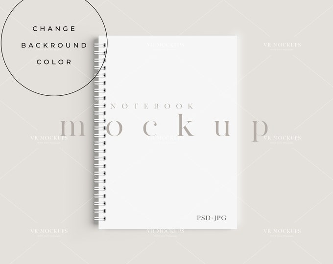 Customizable 5x7 Notebook Mockup/minimalist Journal Mockup/book Cover ...