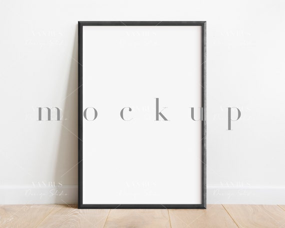 2X3 Black Frame Mockup/ Digital Mockup /simple Portrait Styled - Etsy