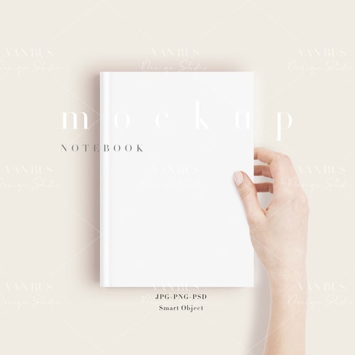 5x7 Notebook Mockup/minimalist Journal Planner Mockup/book - Etsy