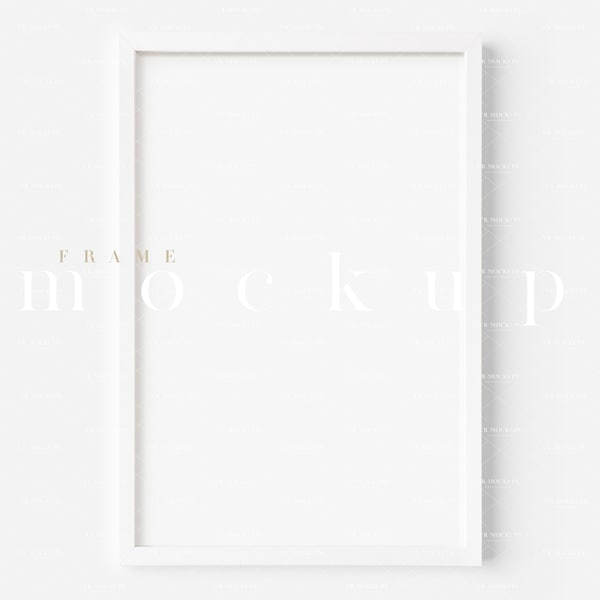 White Frame 2x3 Mockup - Etsy