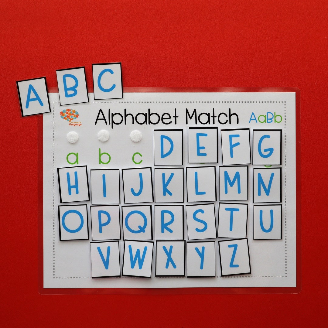 Match Uppercase to Lowercase Alphabet Letters, Autism and Preschool ...