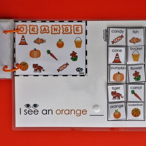 I See ORANGE Interactive Book and Sentence Formulation - Etsy