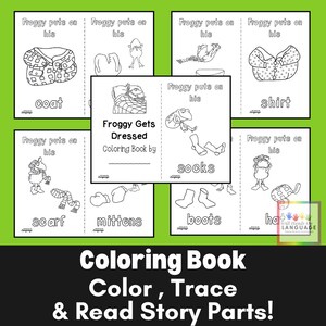 Froggy Gets Dressed Story Companion: Printable Activity Set (PDF ...