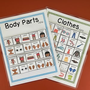 Clothes & Body Parts Interactive Book: Darker Skin Female, Autism ...