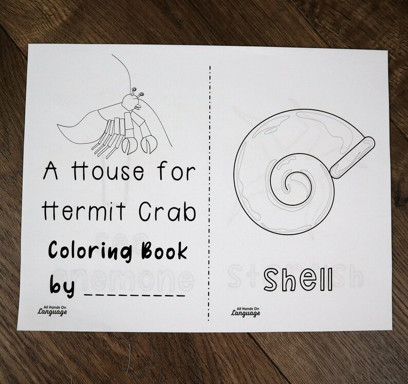 A House for Hermit Crab Story Companion Activities for - Etsy
