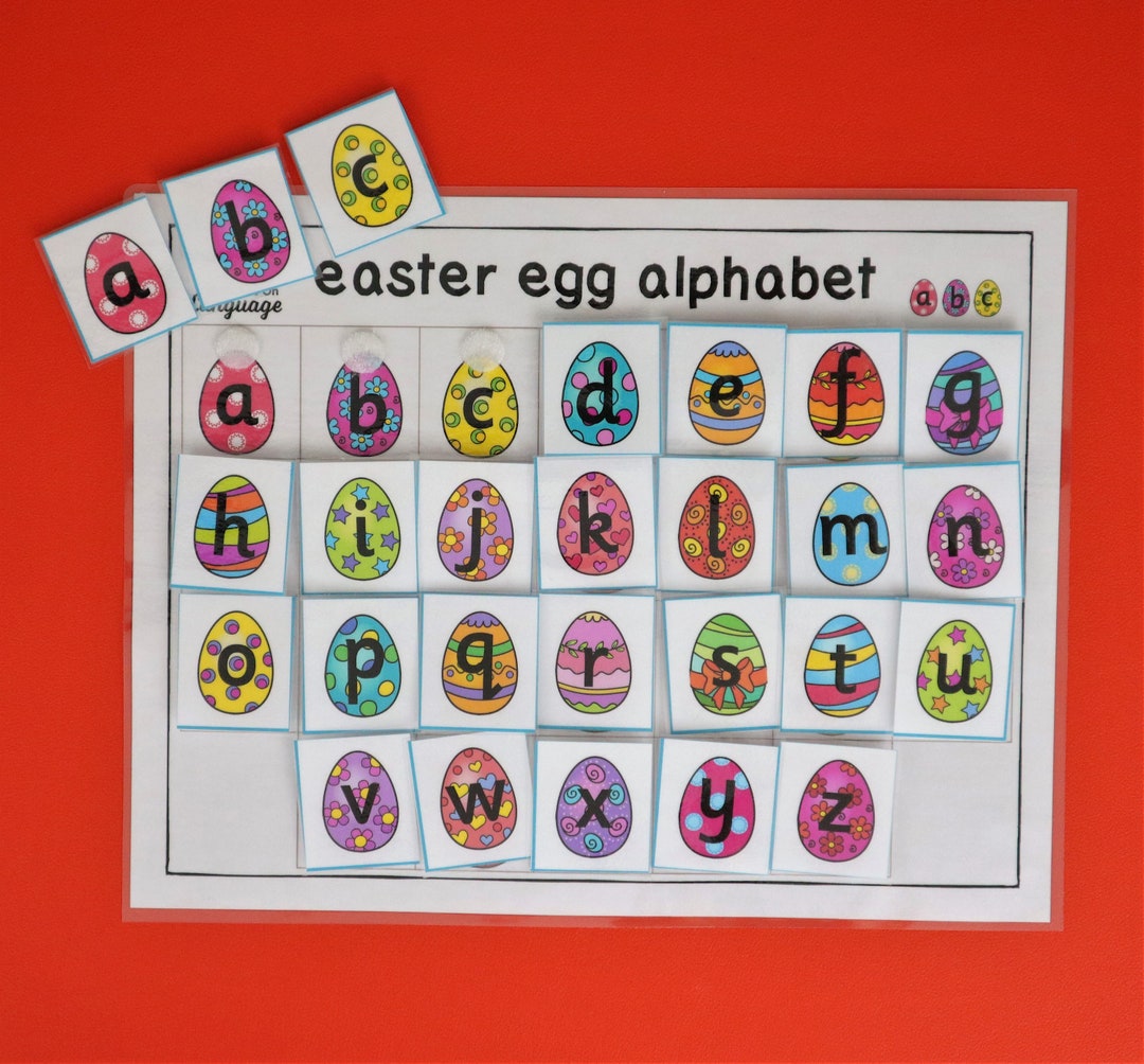 Easter Egg Lowercase Alphabet Match: Preschool Printable Activity (PDF ...