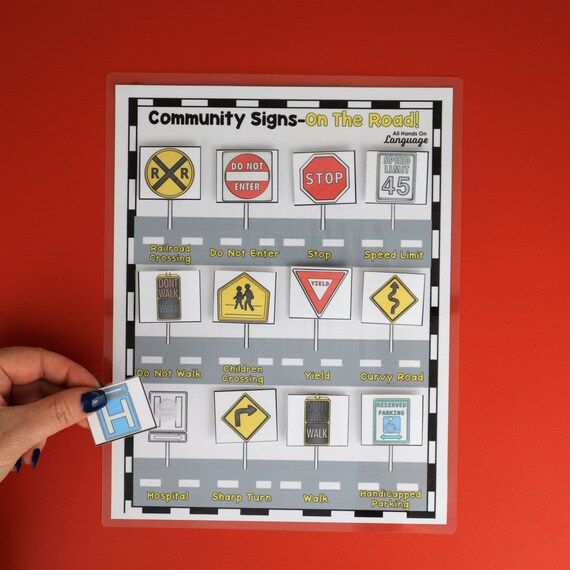 Road Sign Matching Worksheet Safety Sign Matching Worksheet