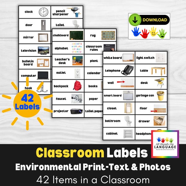 Items Classroom Labels - Etsy