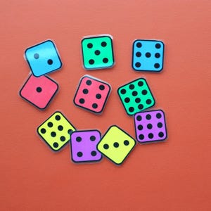 Dice Numbers 1-10 Count and Match Activity (PDF Printable) - Etsy