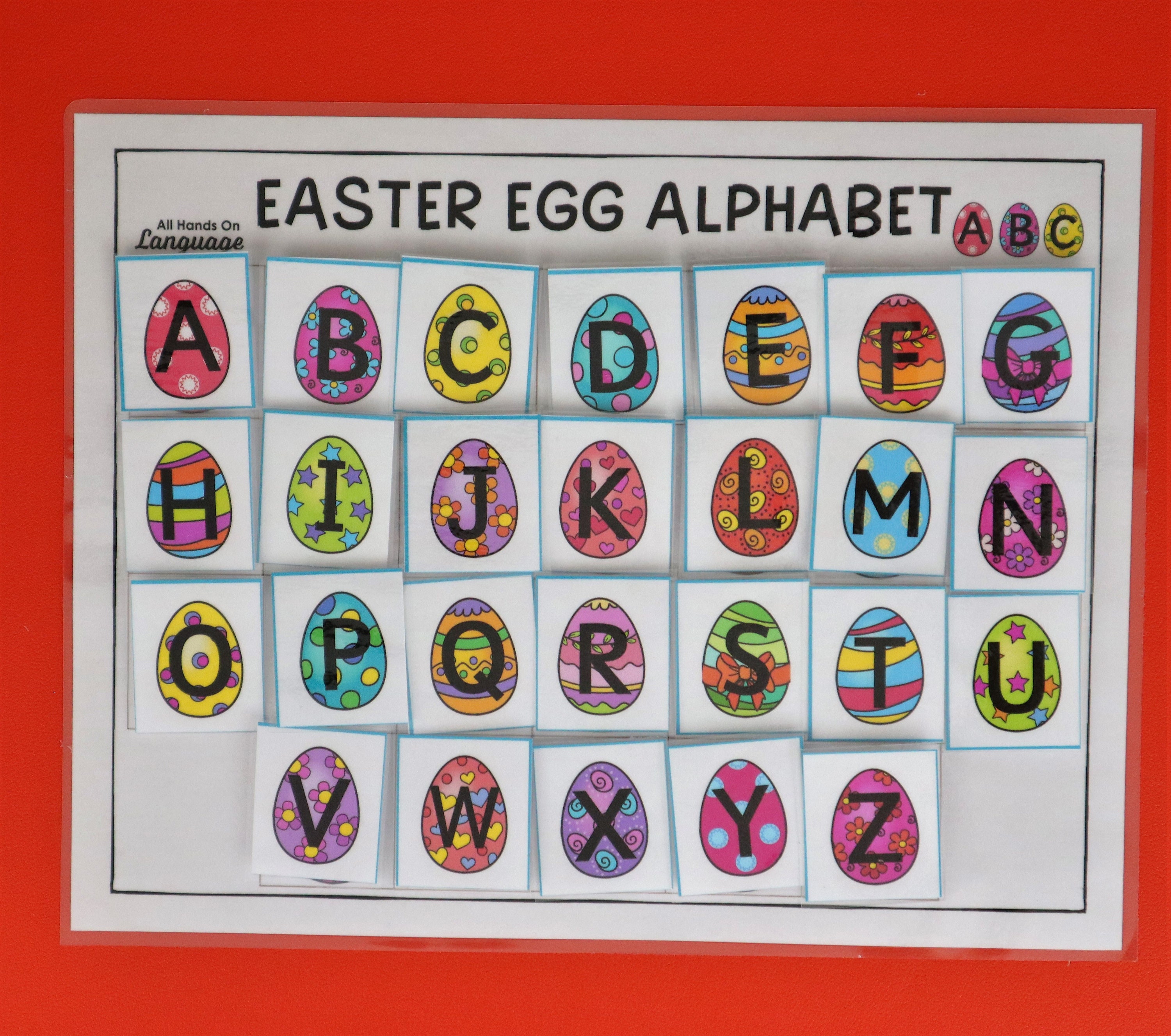 Easter Egg Uppercase Alphabet Match Activity Match 26 - Etsy
