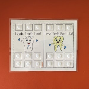 SORT the Foods Teeth Like and Don't Like Activity, Dental Health ...