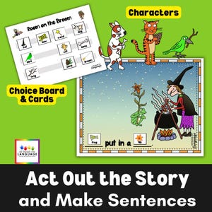 Room on the Broom Story Companion Set: Sequencing, Sentence Building ...