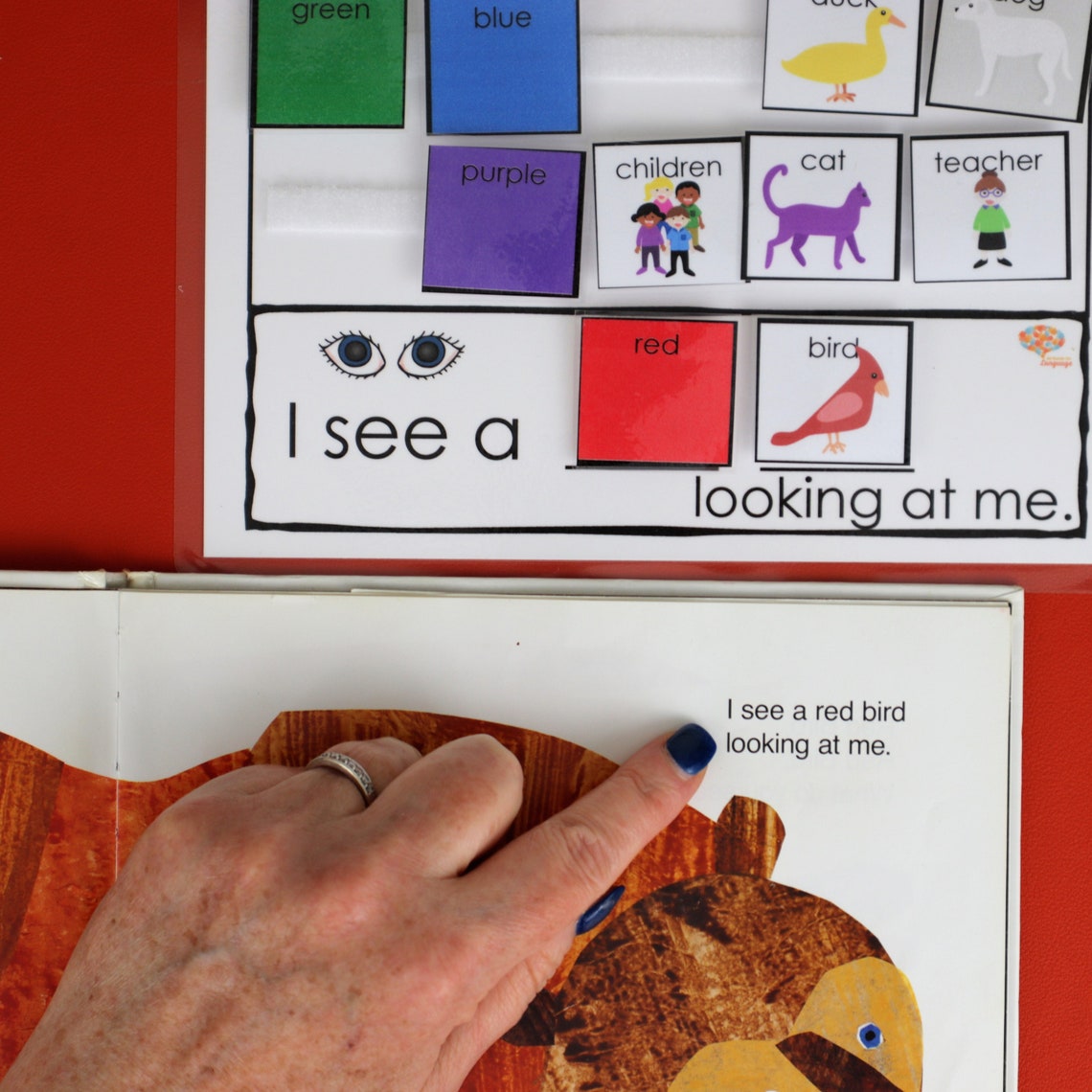 Brown Bear Story Choice Board: Colors & Animals Sentence Builder (PDF ...