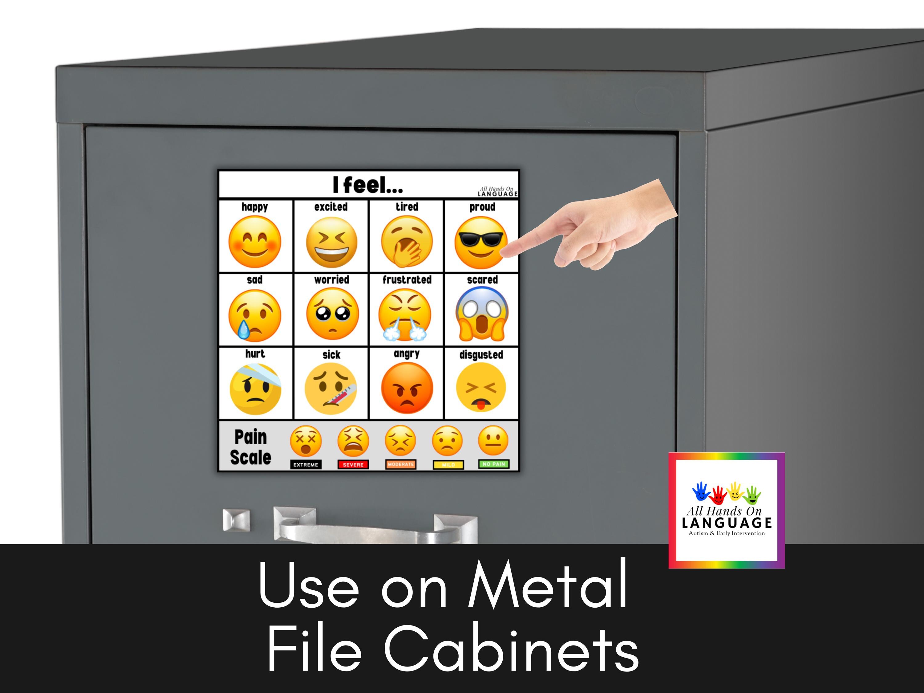 Magnetic Communication Board: 24 Picture Messages for Home & Classroom ...