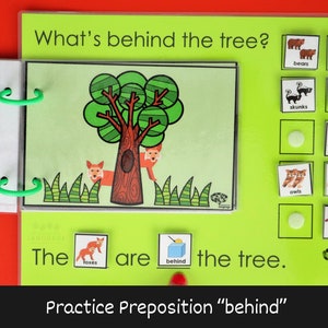 What's Behind the Tree? Interactive Book for Preposition BEHIND ...