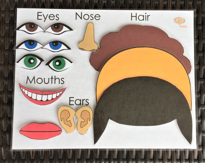 Make a Face Printable - Etsy