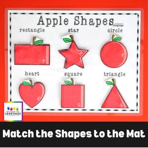 Apple Shapes Matching Activity: Preschool Printable (PDF) - Etsy