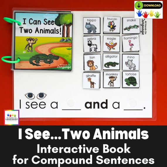 Zoo Animals Activity For Speech Therapy Sentence Building Special