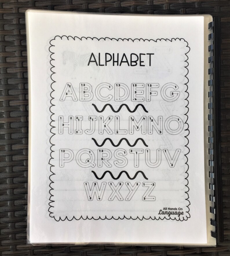 Alphabet Workbook to Practice Writing Uppercase and Lowercase - Etsy