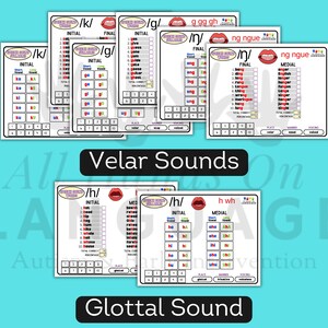 50 Articulation Mats | 25 Speech Sounds | Isolation, Syllable, and Word ...