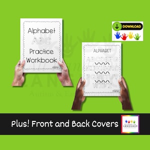 Alphabet Workbook to Practice Writing, Uppercase and Lowercase Letters ...