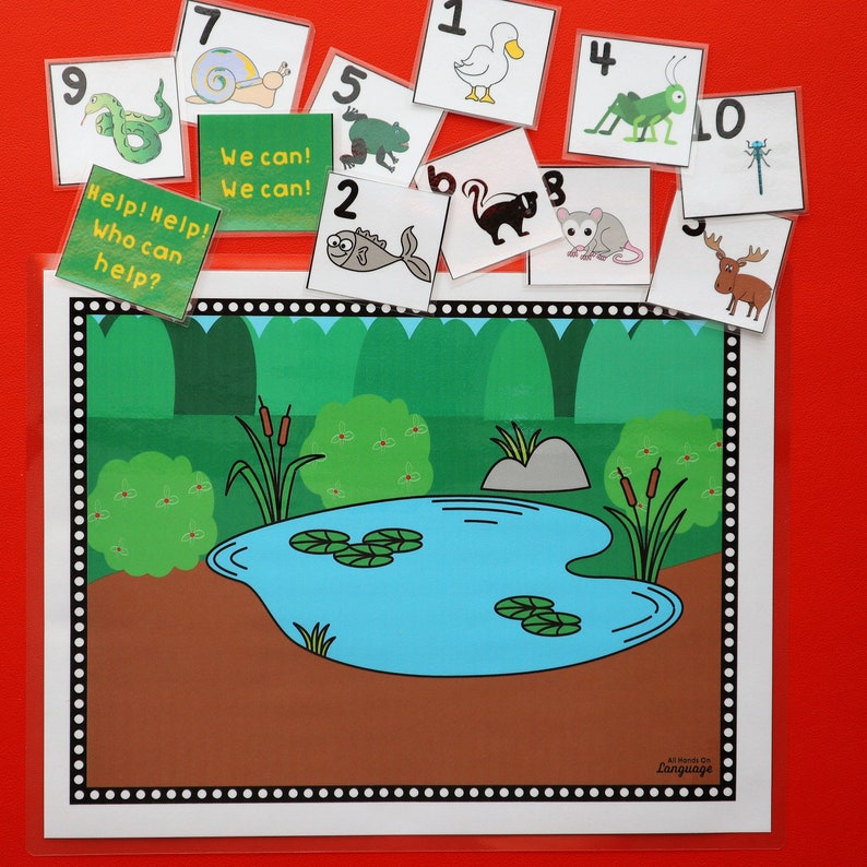 One Duck Stuck Story Companion Count to 10 Sequencing and - Etsy